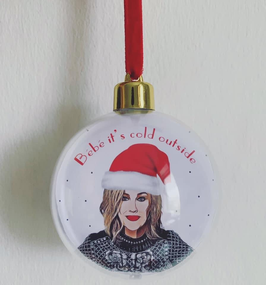 Schitts Creek Moira ‘Bebe’ Christmas Bauble – Rosa Loves Rainbows